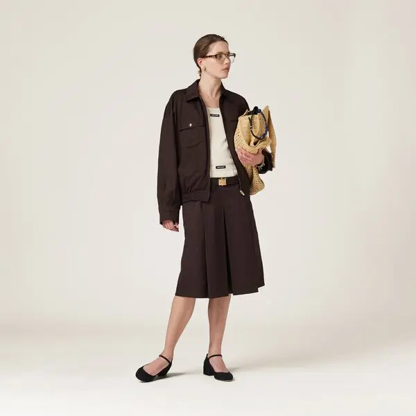 Trouser Crepe High-rise SKIRT FLARE W/ PANTS J- 希少！GABARDINE For J.Crew | Women パンツ